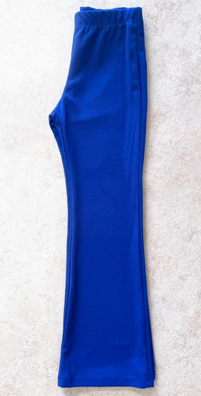 Girls Blue Flare Pants – Steel Grace