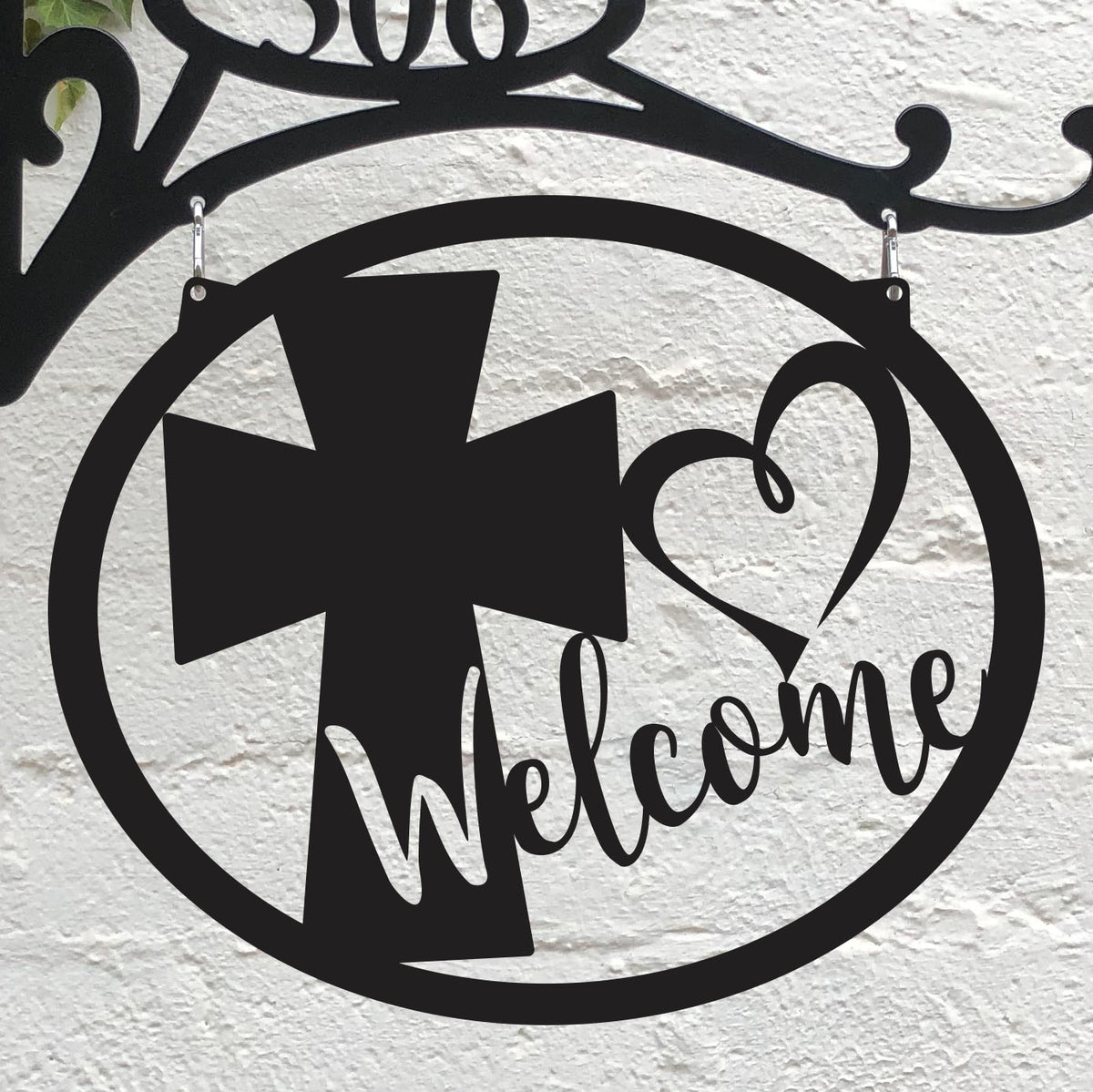 Welcome Cross and Heart Interchangeable Metal Disc – Steel Grace