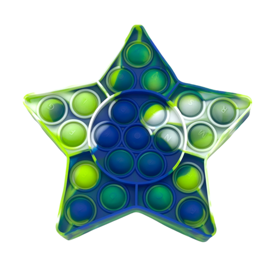 Star Pop Fidget Toy – Steel Grace