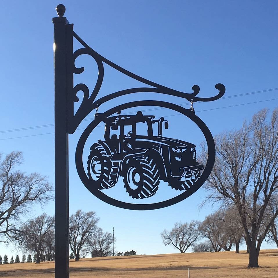 One Post Interchangeable Yard Sign – Steel Grace